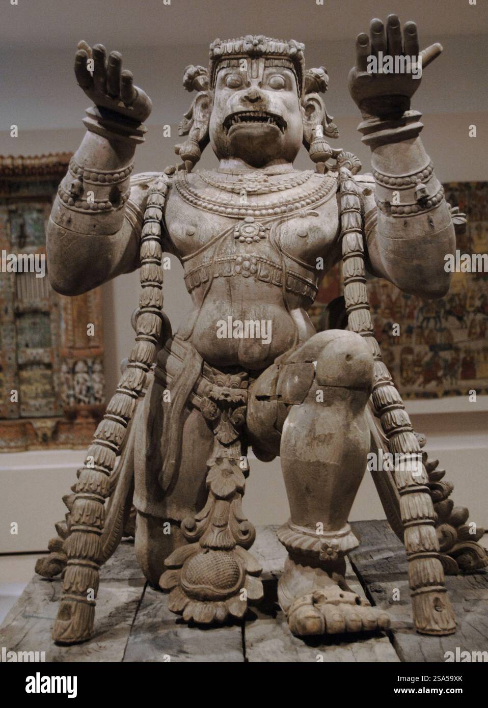 Hanuman. Monkey God. Deity of Hinudism. Sculpture, 1800s. From Southern ...