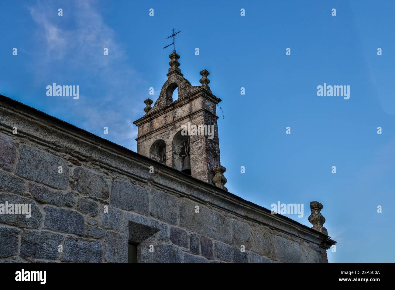 Spain, Galicia. Church of St. Mary of Ferreiros on the Camino de ...