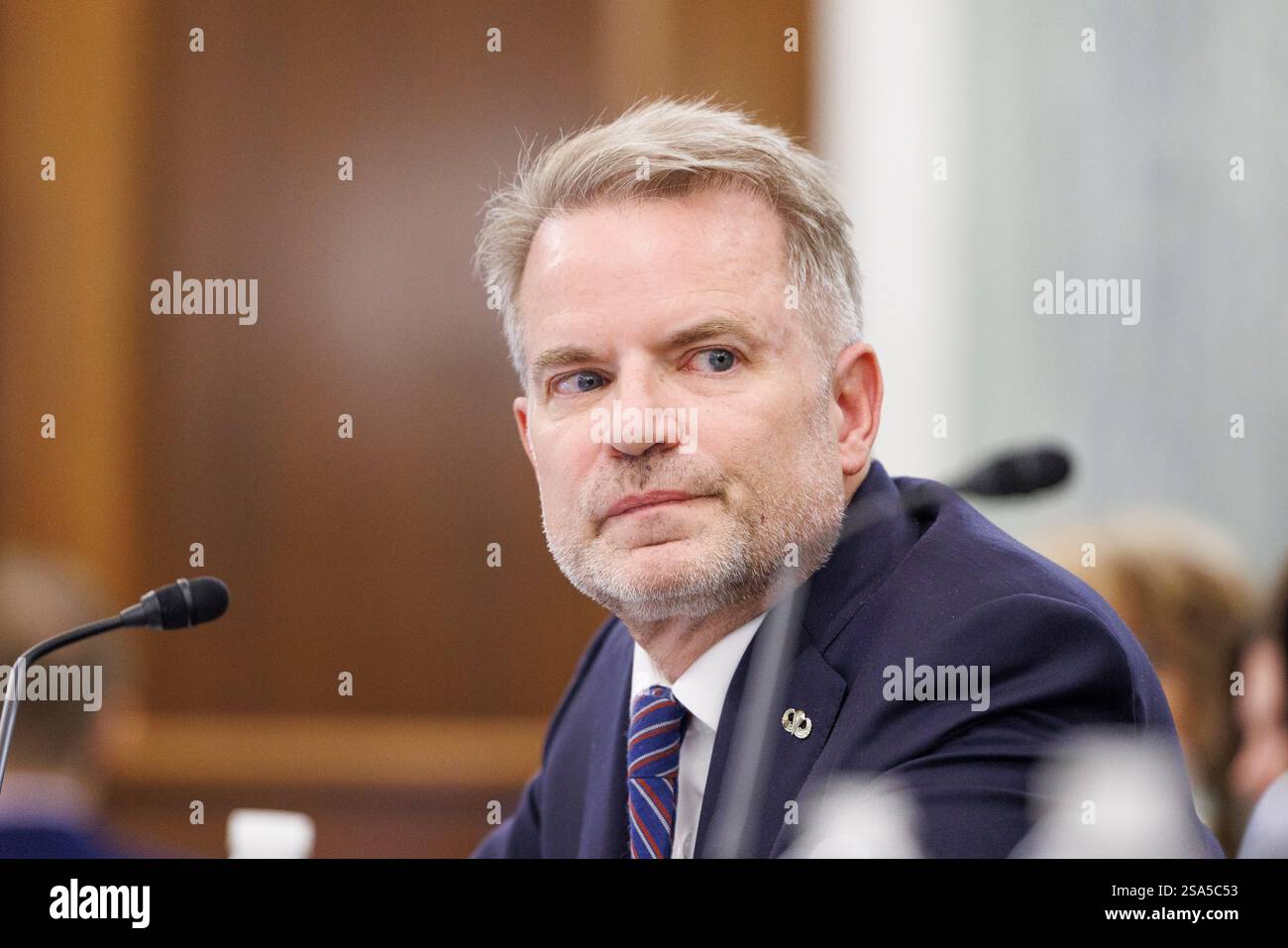 Louis E. Sola, Commissioner of the Federal Maritime Commission, speaks ...