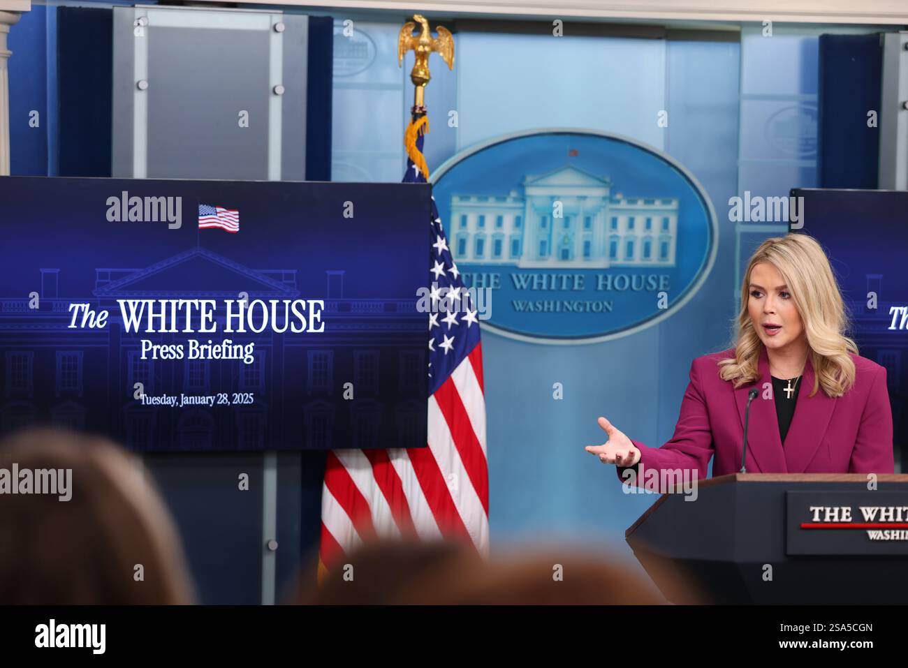 WASHINGTON, DC, USA –– In her debut press briefing, White House Press ...