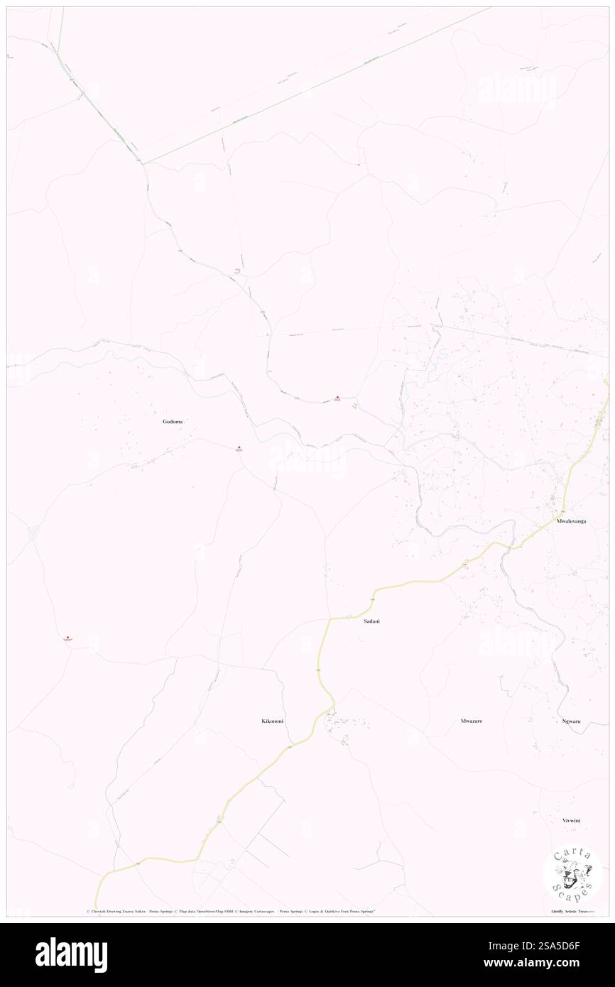 Maji-Moto, KE, Kenya, Kwale, S 4 24' 24'', N 39 18' 21'', map ...