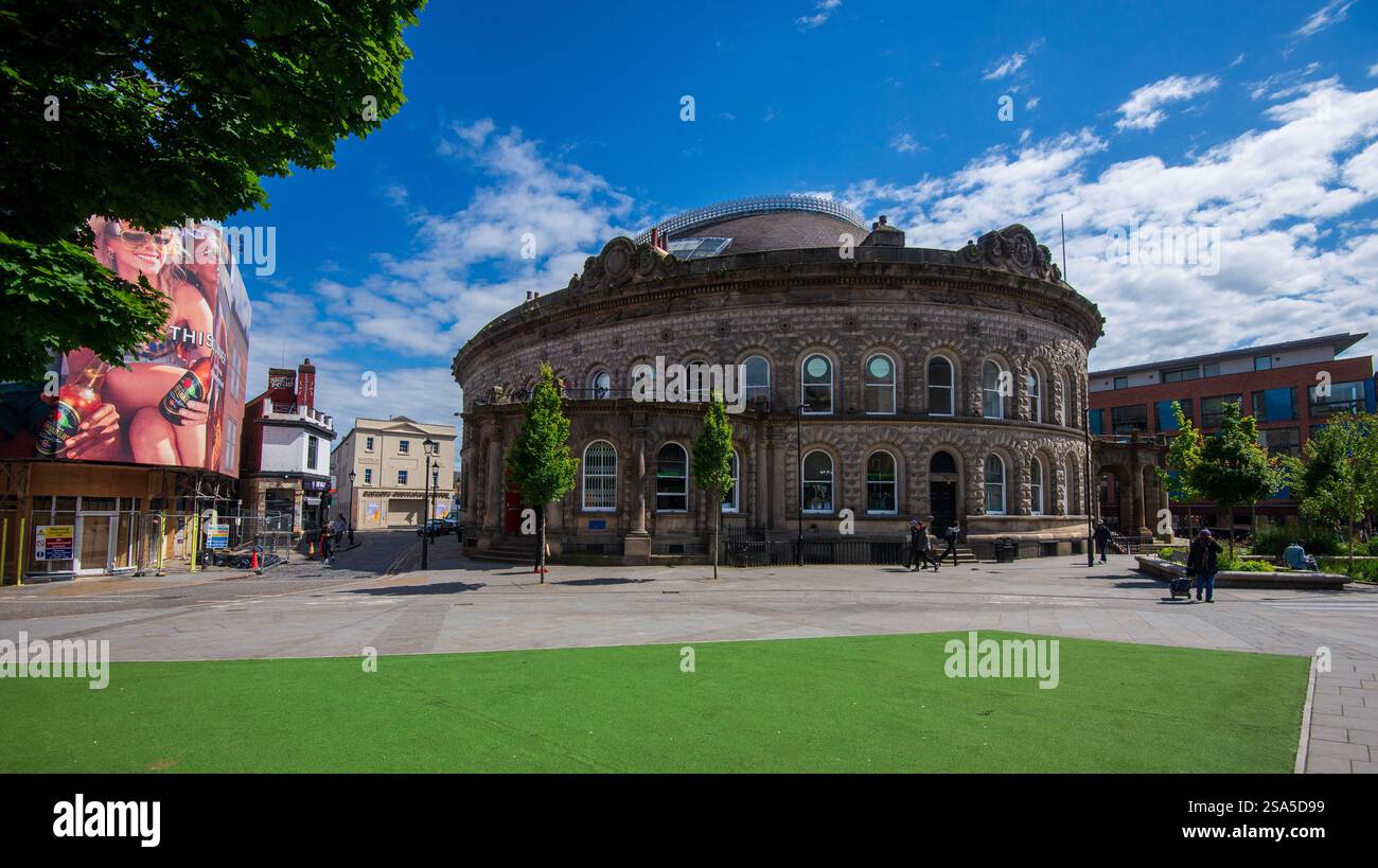 Exterior view of Leeds Corn Exchange in the city centre of Leeds, West ...