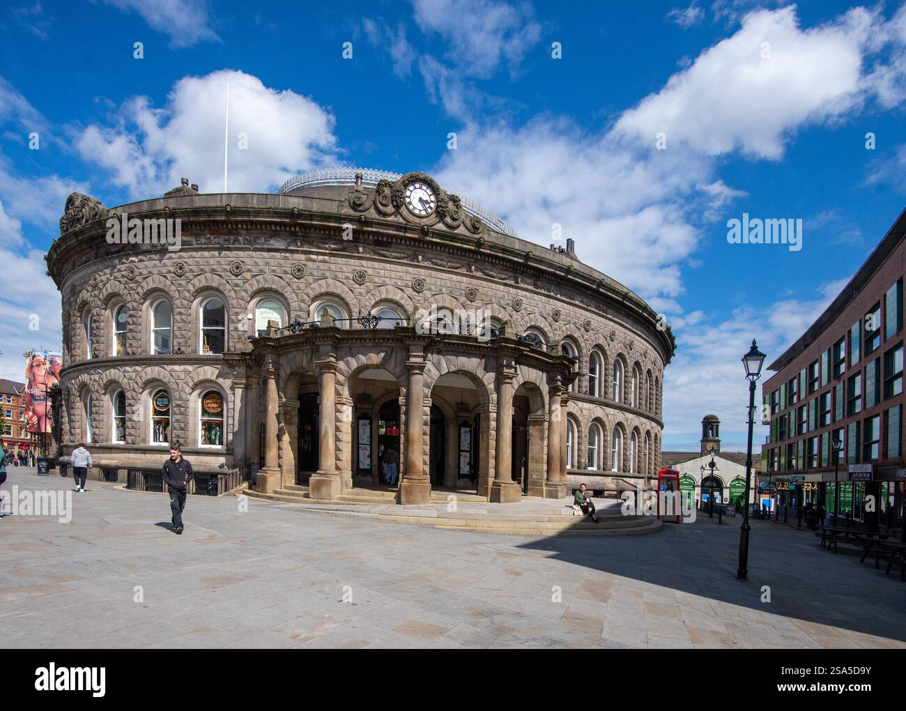 Exterior view of Leeds Corn Exchange in the city centre of Leeds, West ...