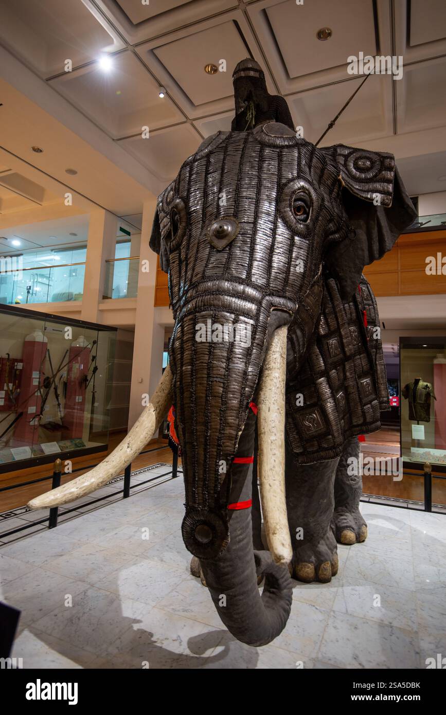 Elephant Armour on display in the Royal Armouries Museum, Leeds, West ...
