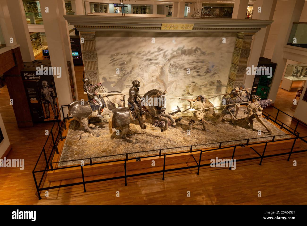 Battle of Pavia 1525, life size diorama displayed in the Royal ...