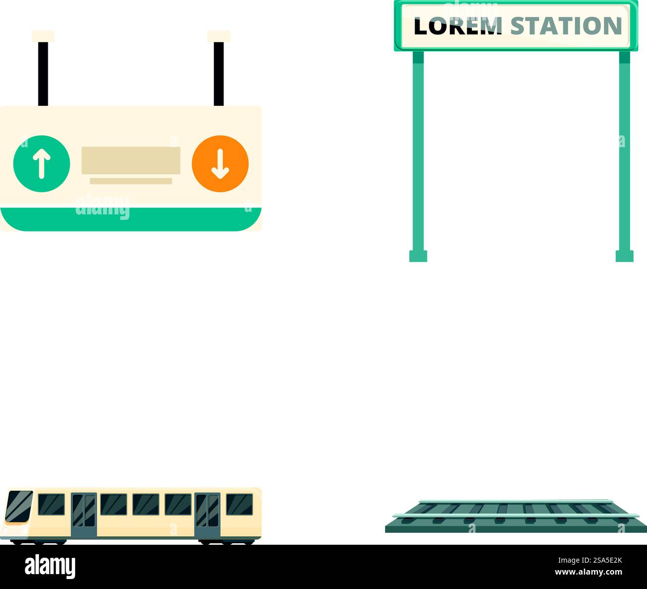 Public transport tracks Cut Out Stock Images & Pictures - Alamy