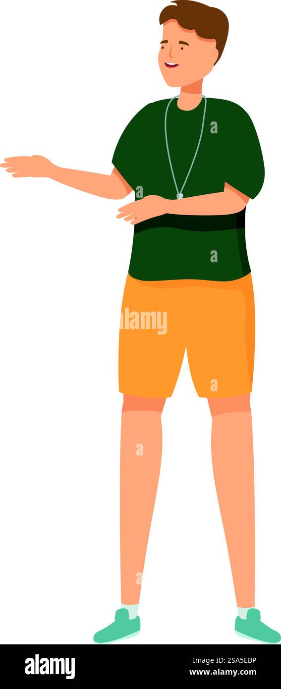 Sports coach explaining game strategy during training session. Male ...