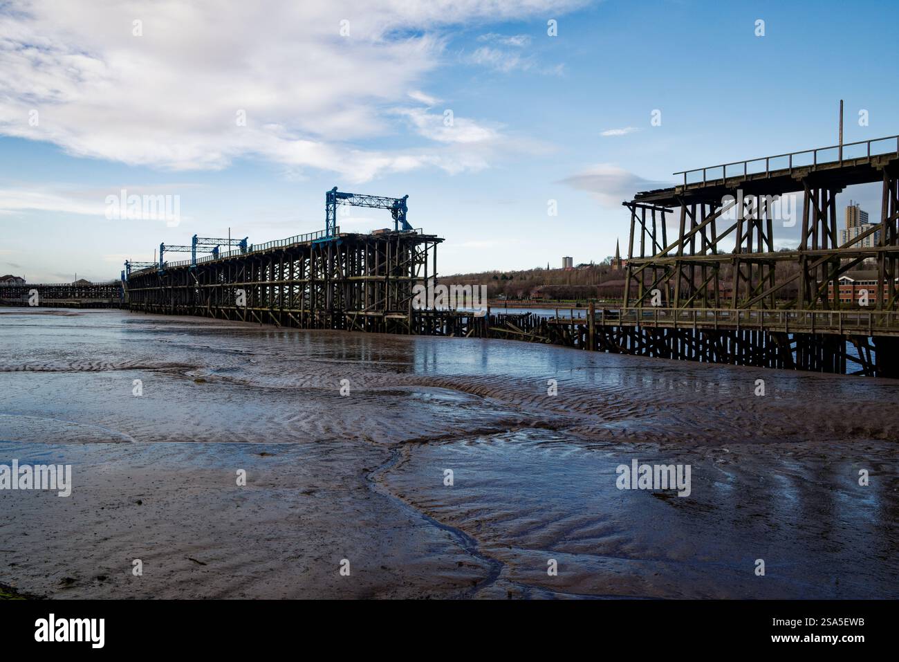 A gap in the historic industrial structure of Dunston Staithes ...