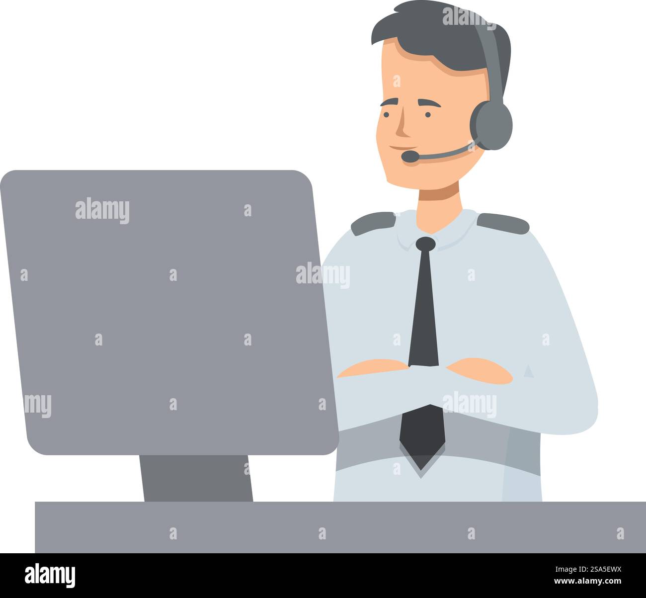 Airline dispatcher Stock Vector Images - Alamy