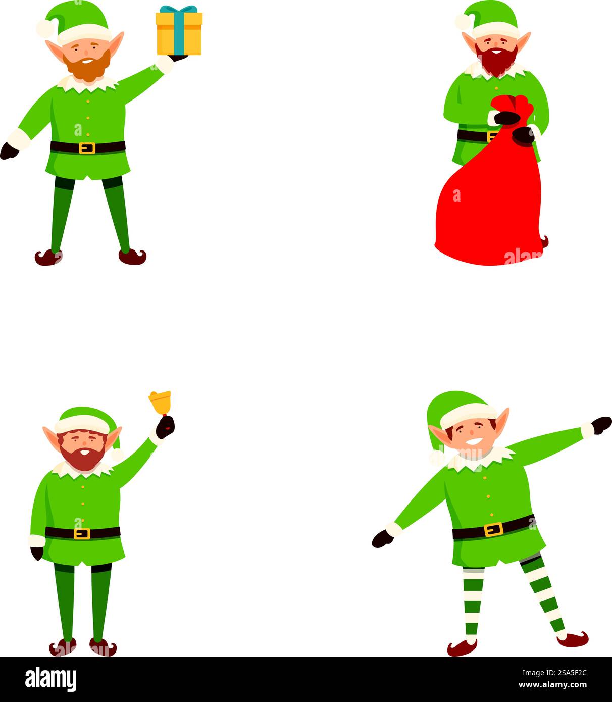 Santa s helper cartoon Stock Vector Images - Alamy