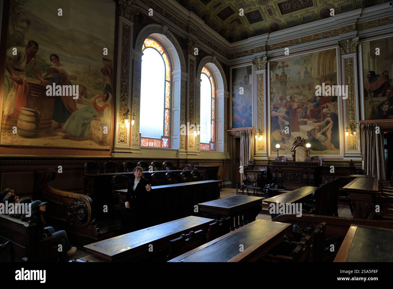 Court Room decorating with the magnificent paintings by Veloso Salgado ...