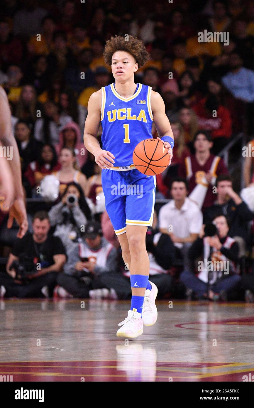 LOS ANGELES, CA - JANUARY 27: UCLA Bruins guard Trent Perry (1 ...