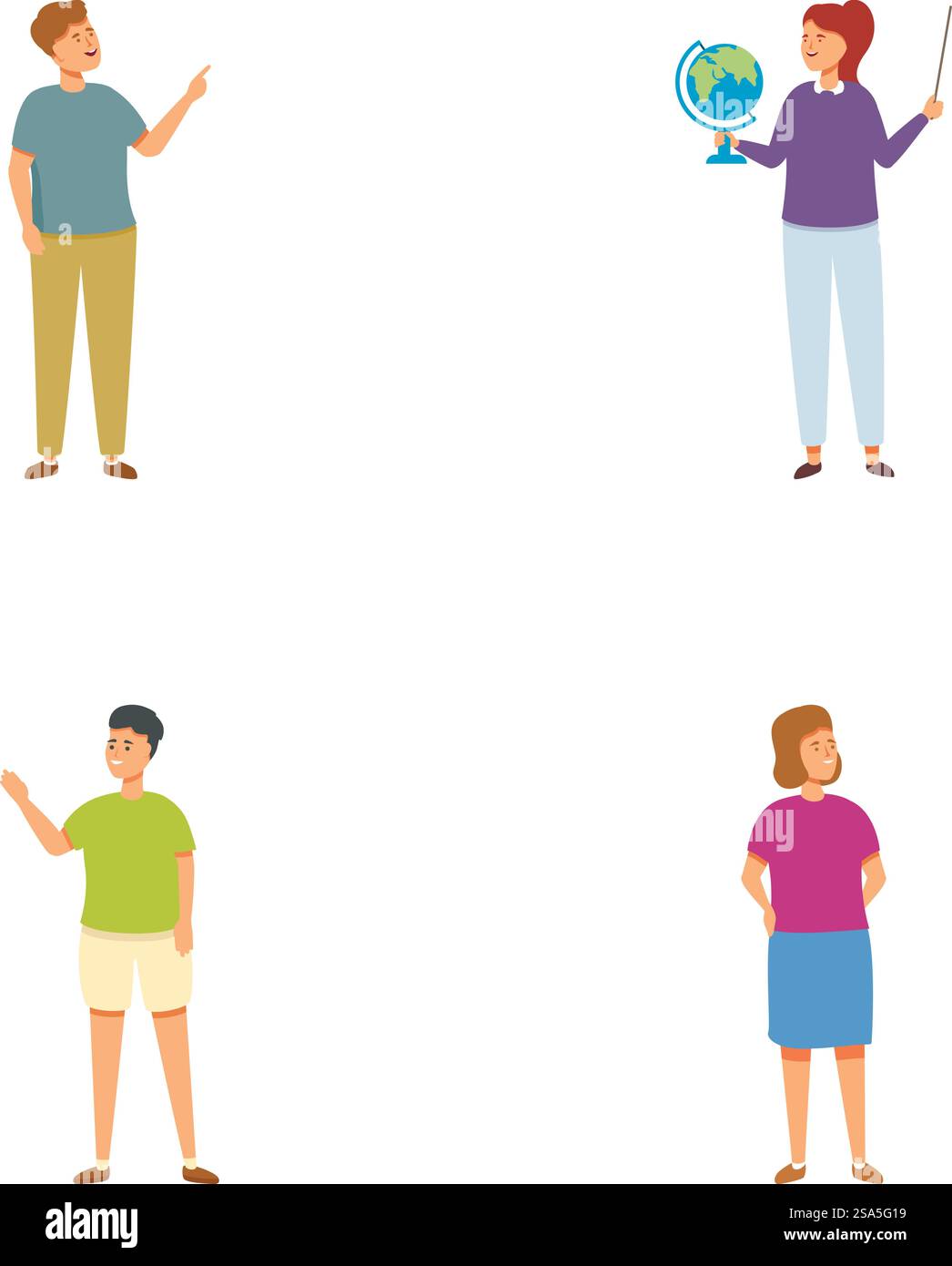 Engaging in various activities Stock Vector Images - Alamy