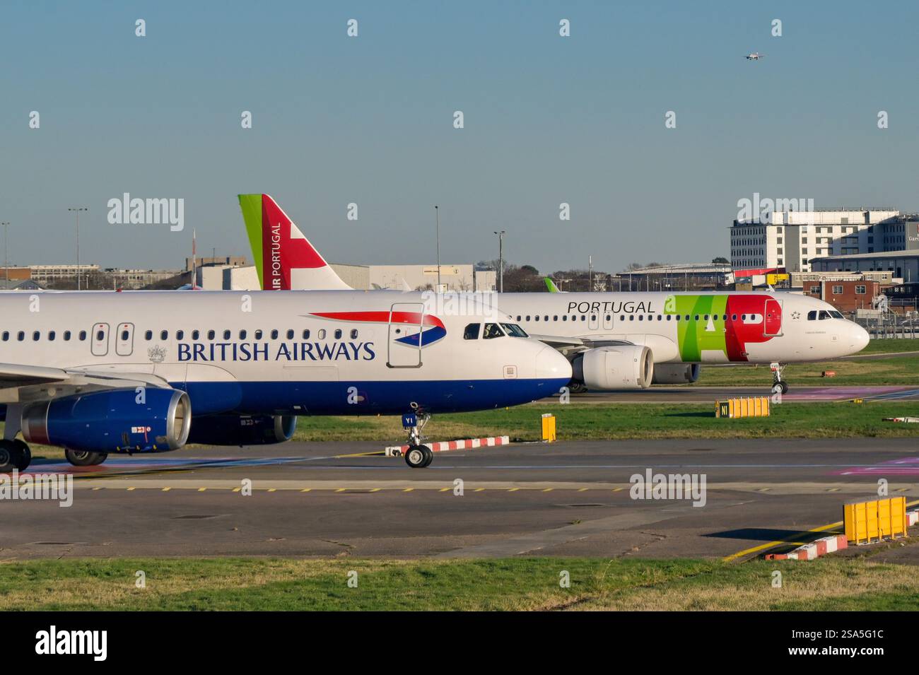 London, England, UK - 3 January 2025: British Airways Airbus A320 jet ...