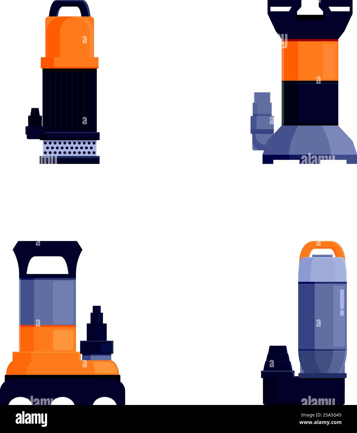 Vector collection of various portable gas stoves for outdoor cooking ...