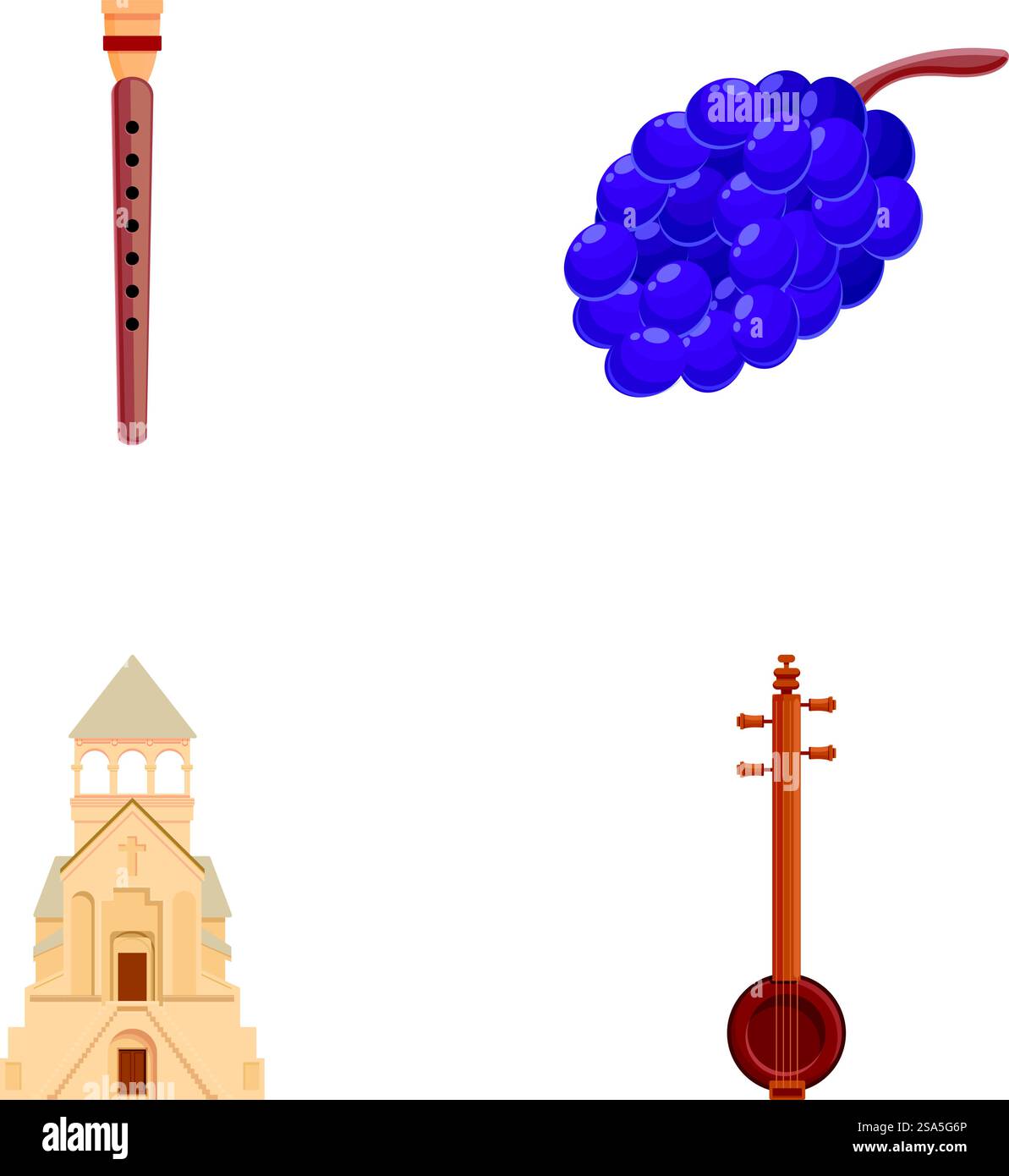 Armenia travel icons set cartoon vector. Various symbol of armenia ...