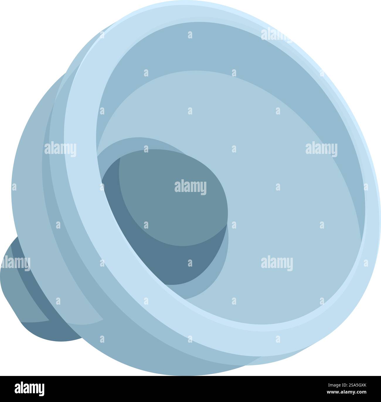 Empty metal funnel is standing ready to assist in pouring a liquid ...