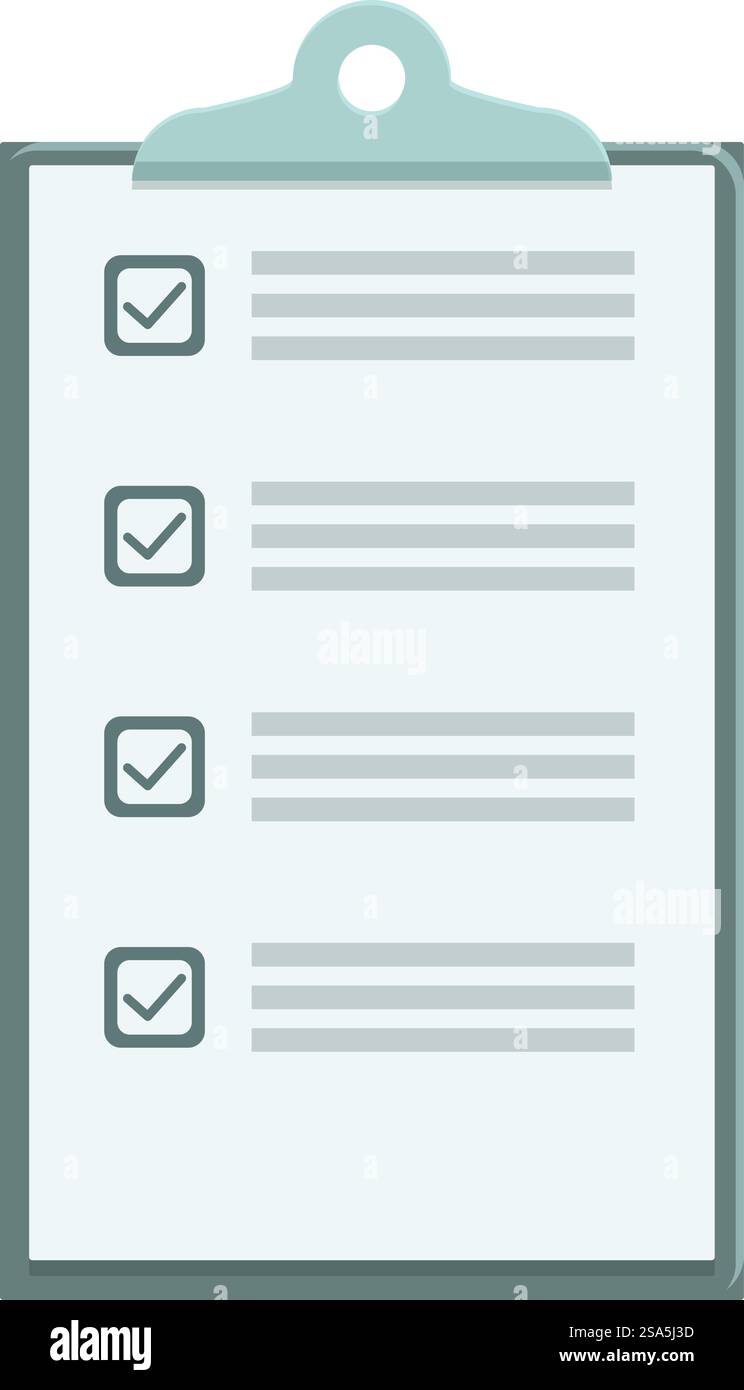 Clipboard is displaying a list with check marks, representing the successful completion of tasks ...