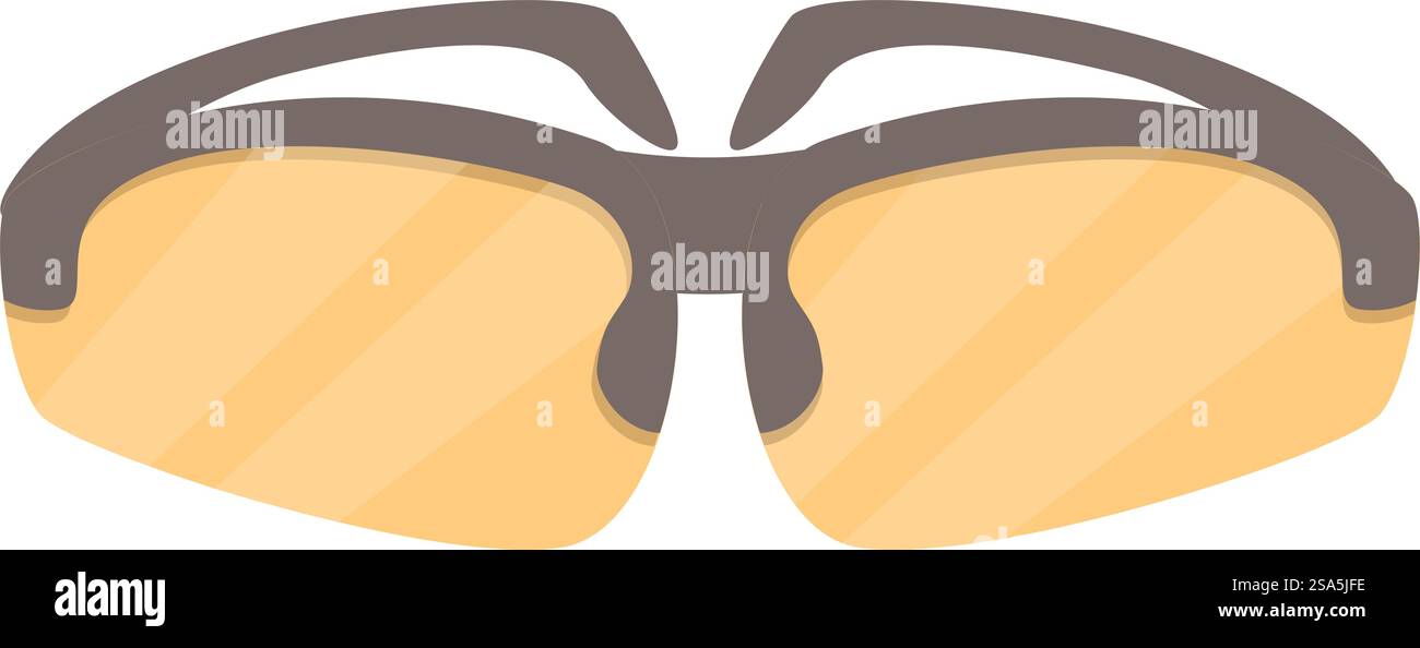 Sunglasses protecting from uv rays with yellow lenses for a clear ...