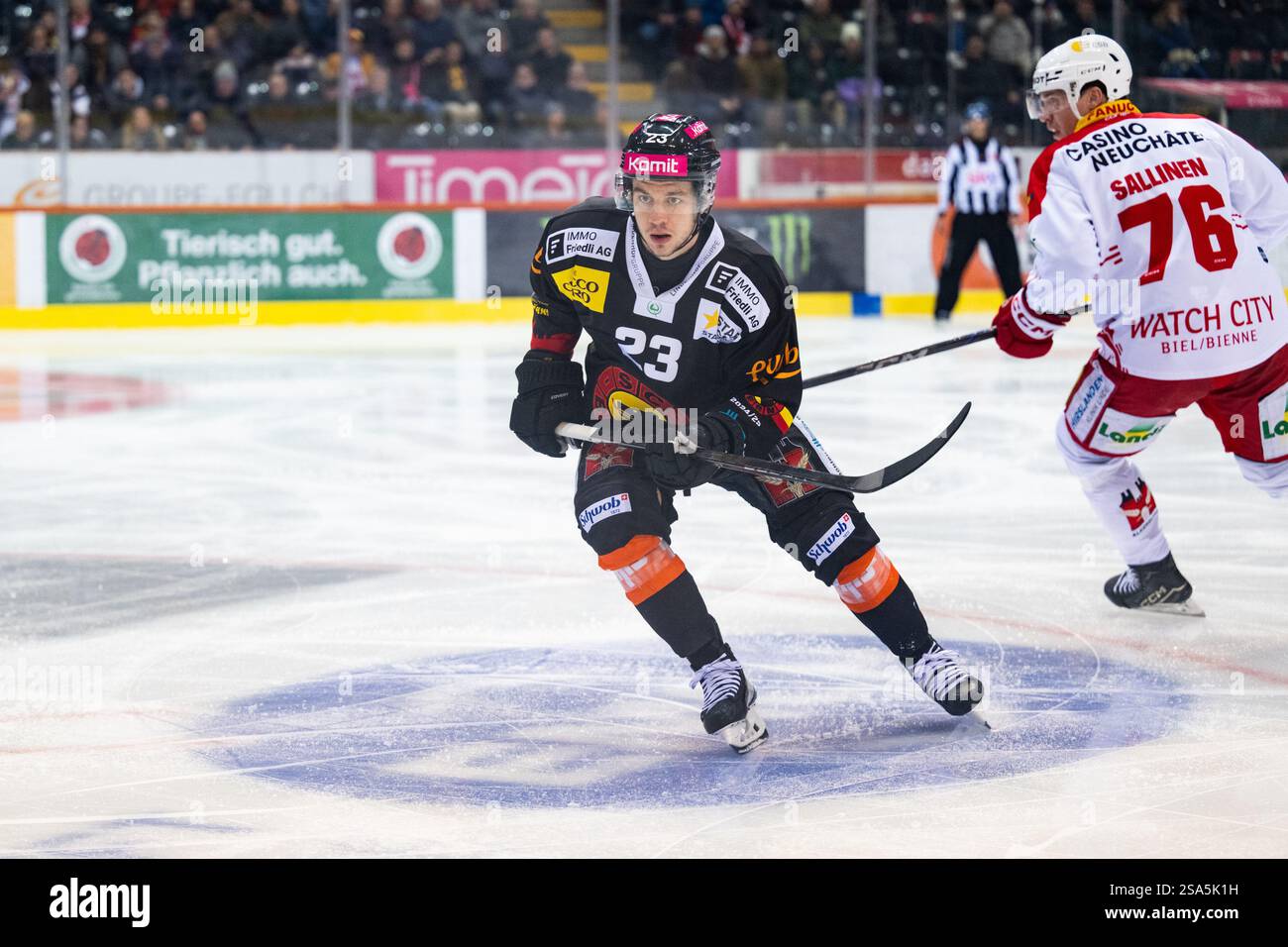 28/01/2025, Bern, PostFinance Arena, NL: SC Bern - EHC Biel-Bienne, #23 ...