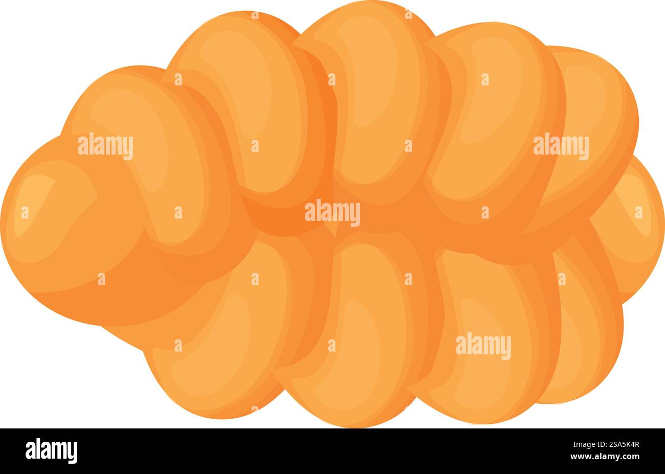 Mouthwatering croissant with its segments forming a cloud shape ...