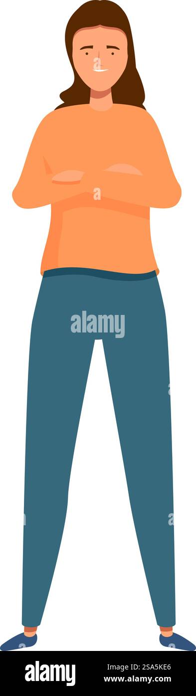 Strong confident assertive young Stock Vector Images - Alamy