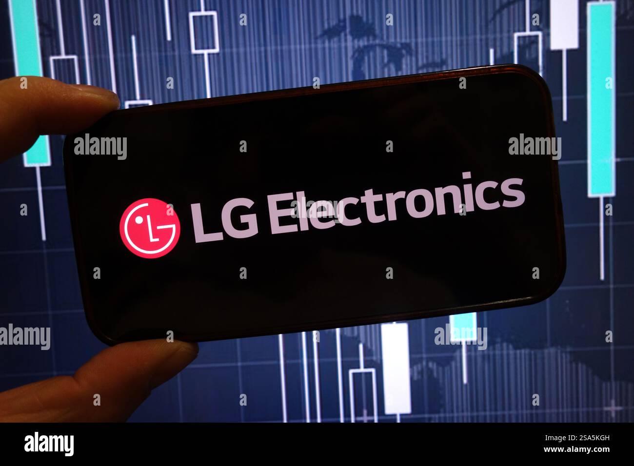 Poland. 25th Jan, 2025. In this photo illustration, the LG Electronics ...