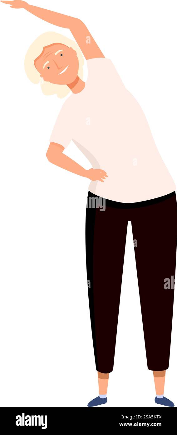 Happy elderly person at home Cut Out Stock Images & Pictures - Alamy