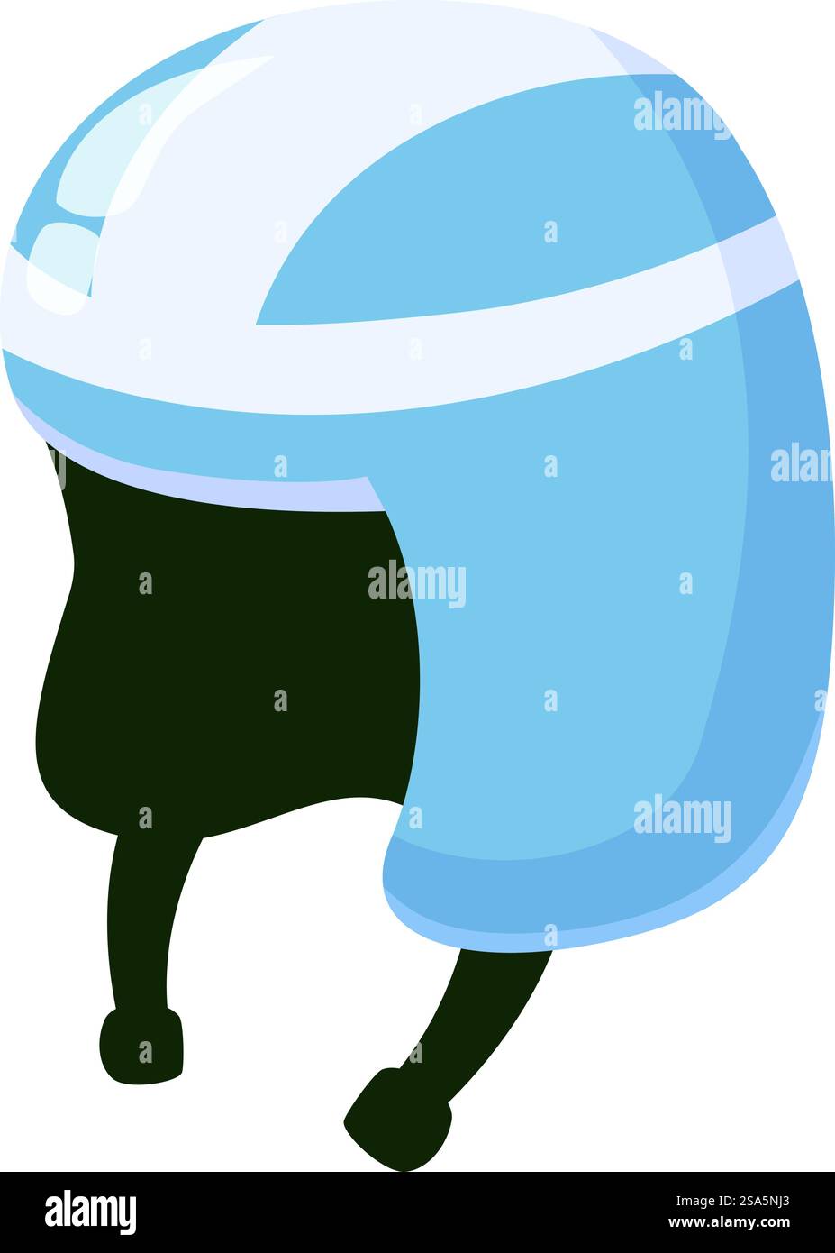 Blue helmet ensuring safety and protection for various activities. Blue ...