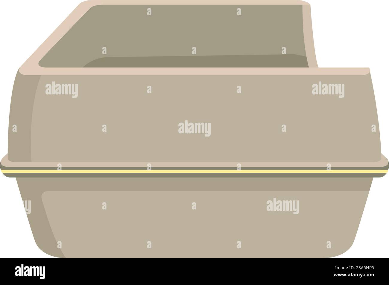 Simple and clean plastic litter box for training kittens and cats ...