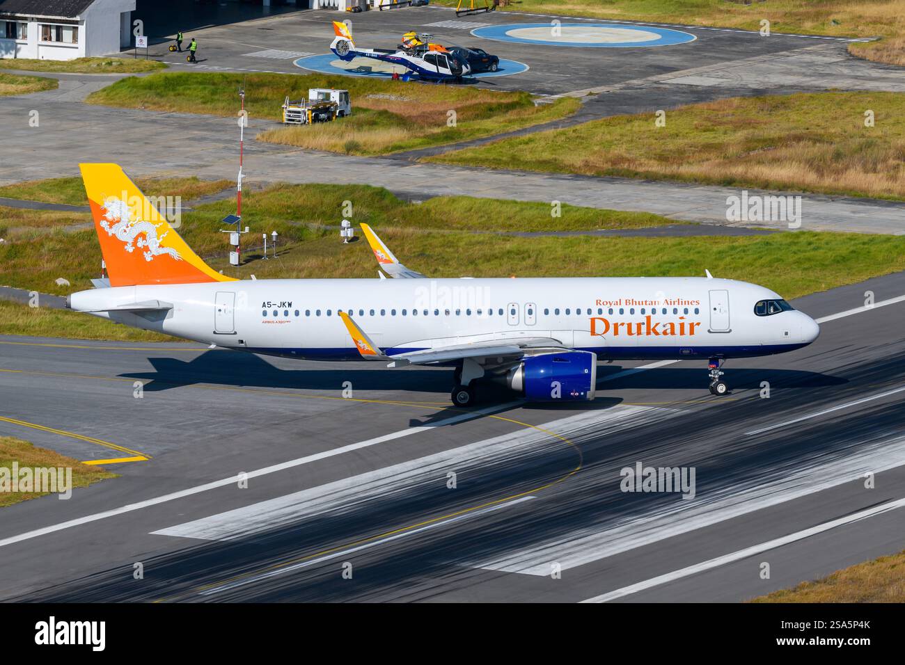 Drukair Royal Bhutan Airlines Airbus A320neo. Airplane of Drukair ...
