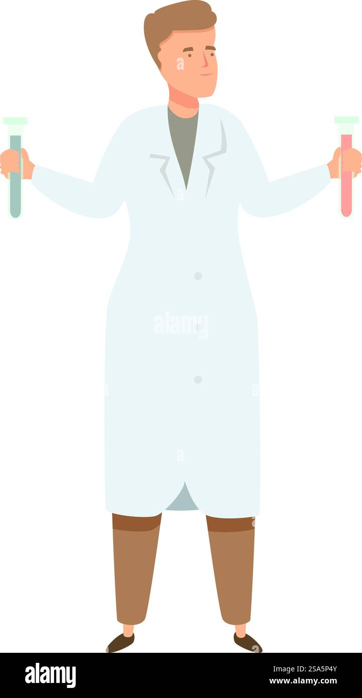 Experiment in progress Stock Vector Images - Alamy