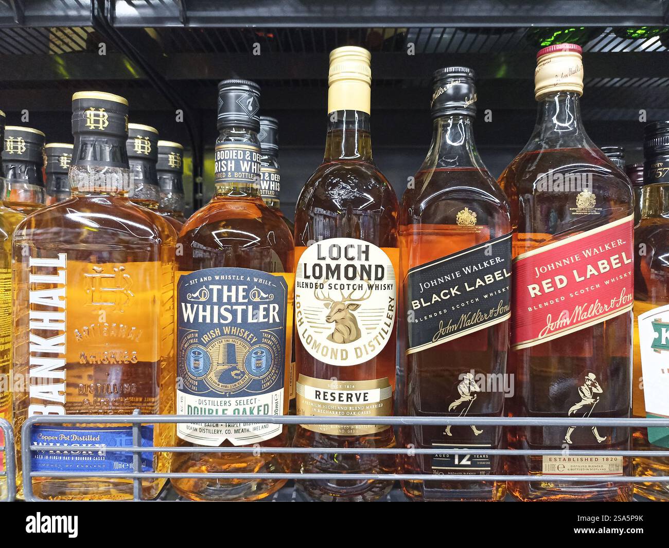 Whisky selection display hi-res stock photography and images - Alamy