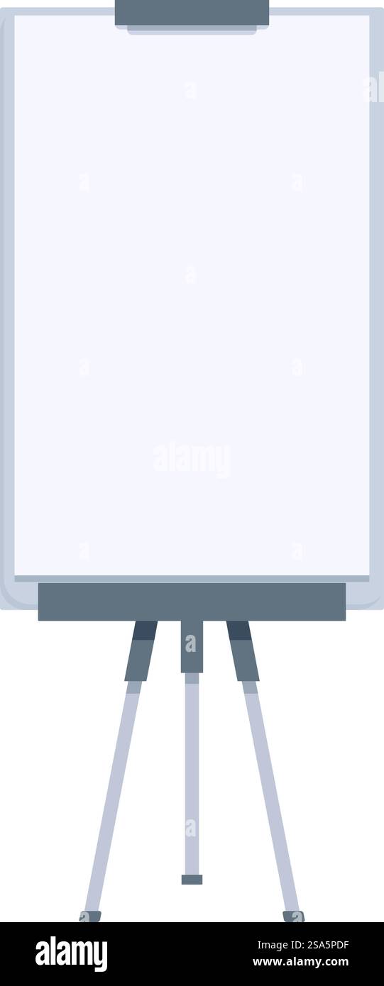 Blank whiteboard is ready for brainstorming and new ideas. Empty ...