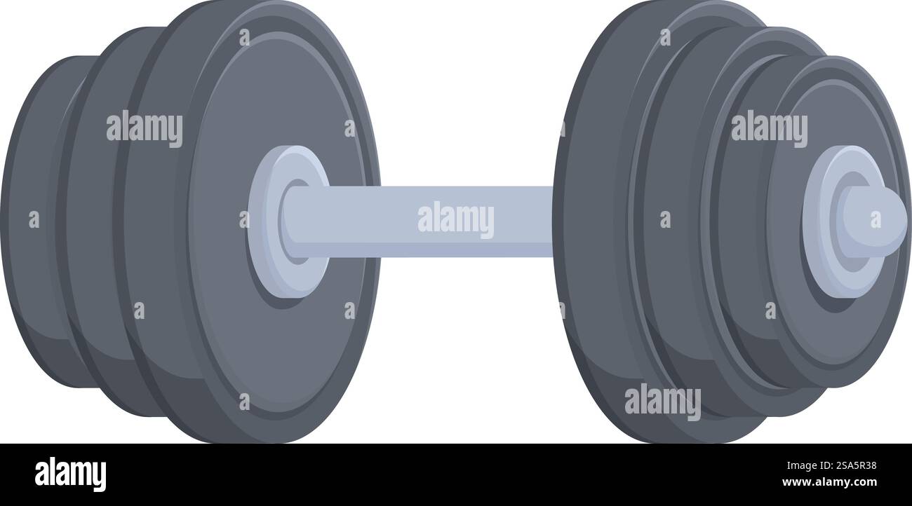 Heavy steel dumbbell is ready for a bodybuilding training session ...