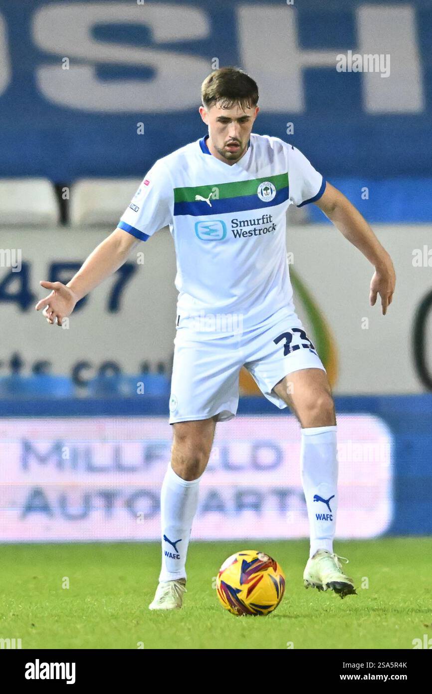 James Carragher (23 Wigan Athletic) controls the ball during the Sky ...