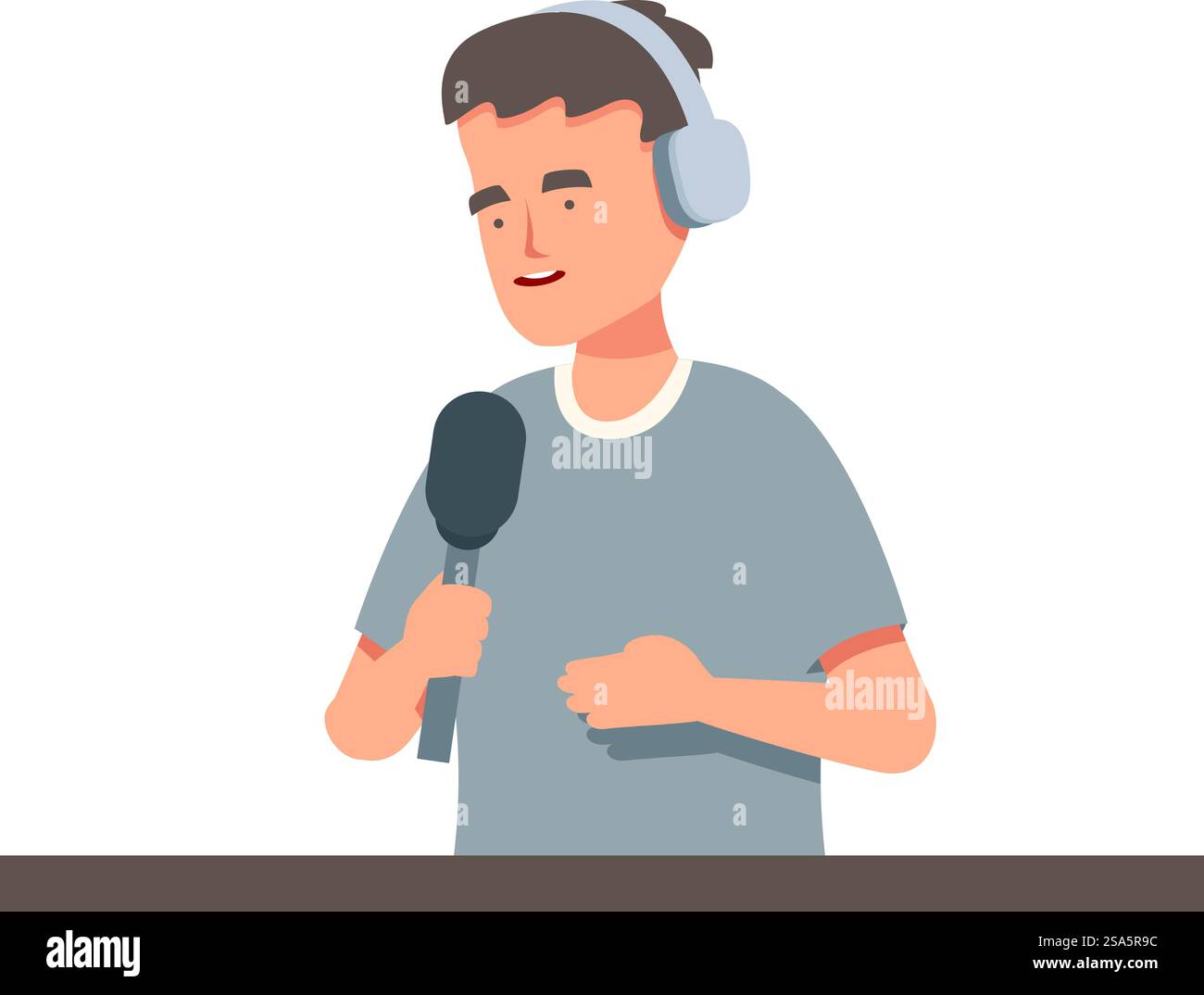 Radio host personality Stock Vector Images - Alamy
