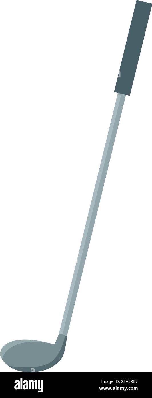 Single golf club standing on a white background, ready for a game. Golf ...