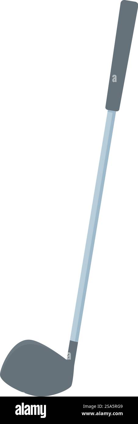 Golf club is standing upright, its sleek design and polished finish ...