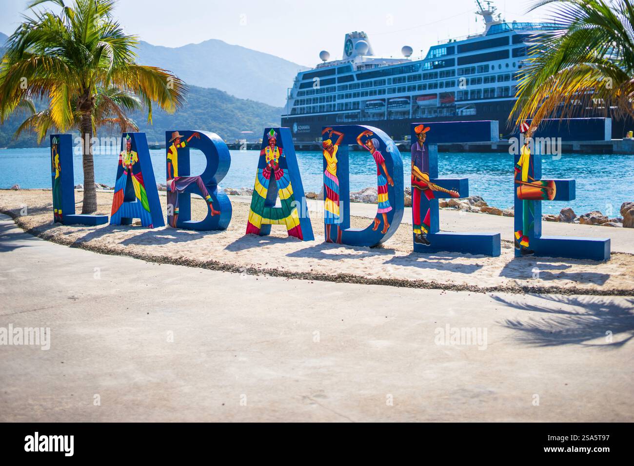 Labadee is located on the northern coast of Haiti, Caribbean Sea. It is ...