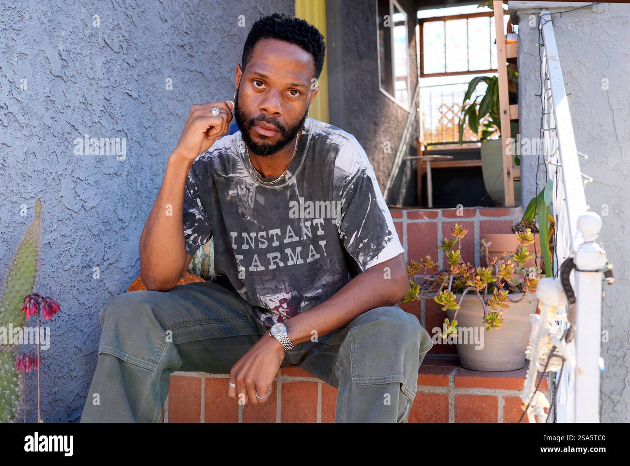 Rapper Anthony Obi, aka Fat Tony, an Altadena resident whose home was ...