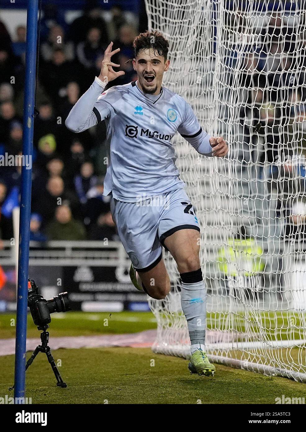 Millwall's Mihailo Ivanovic celebrates scoring their side's first goal ...
