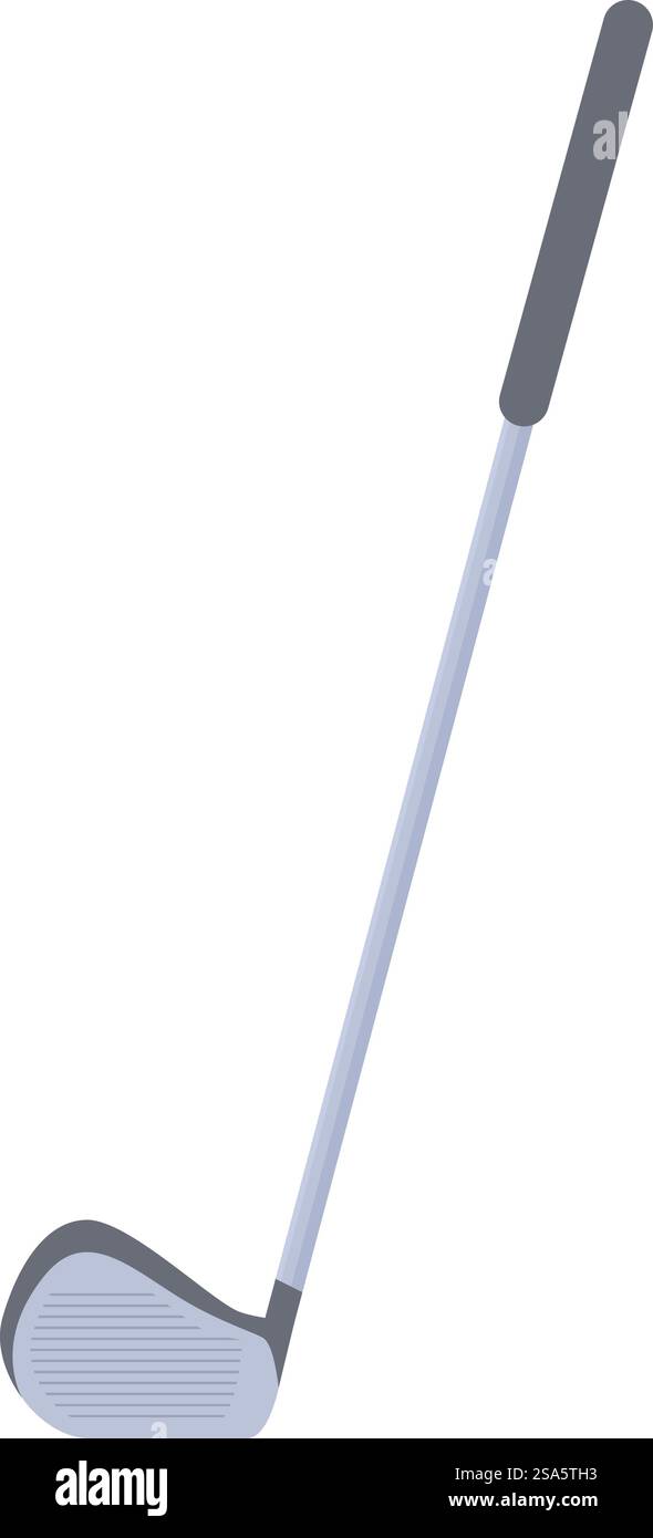 Minimalist illustration of a golf club, depicting the concept of golf ...