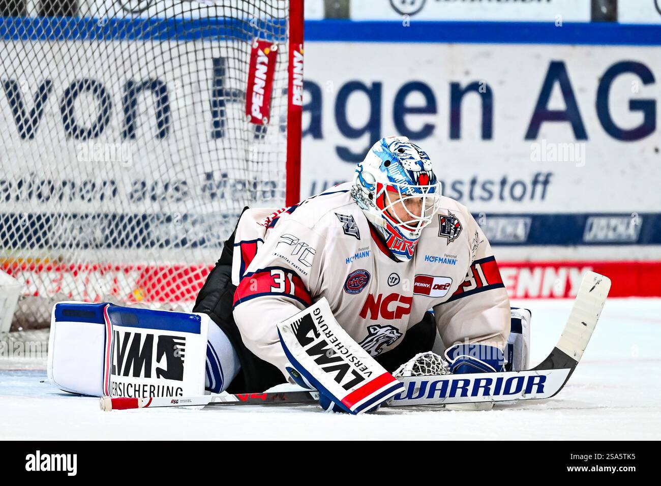 Niklas Treutle (Nuernberg Ice Tigers, #31), GER, Iserlohn Roosters vs. Nuernberg Ice Tigers ...
