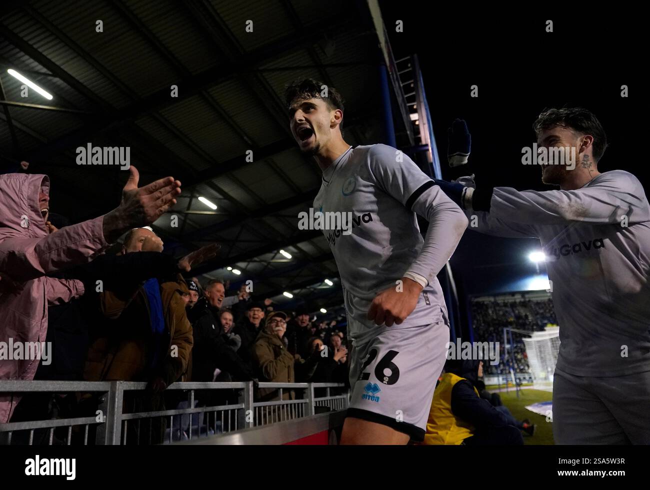 Millwall's Mihailo Ivanovic celebrates scoring their side's first goal ...
