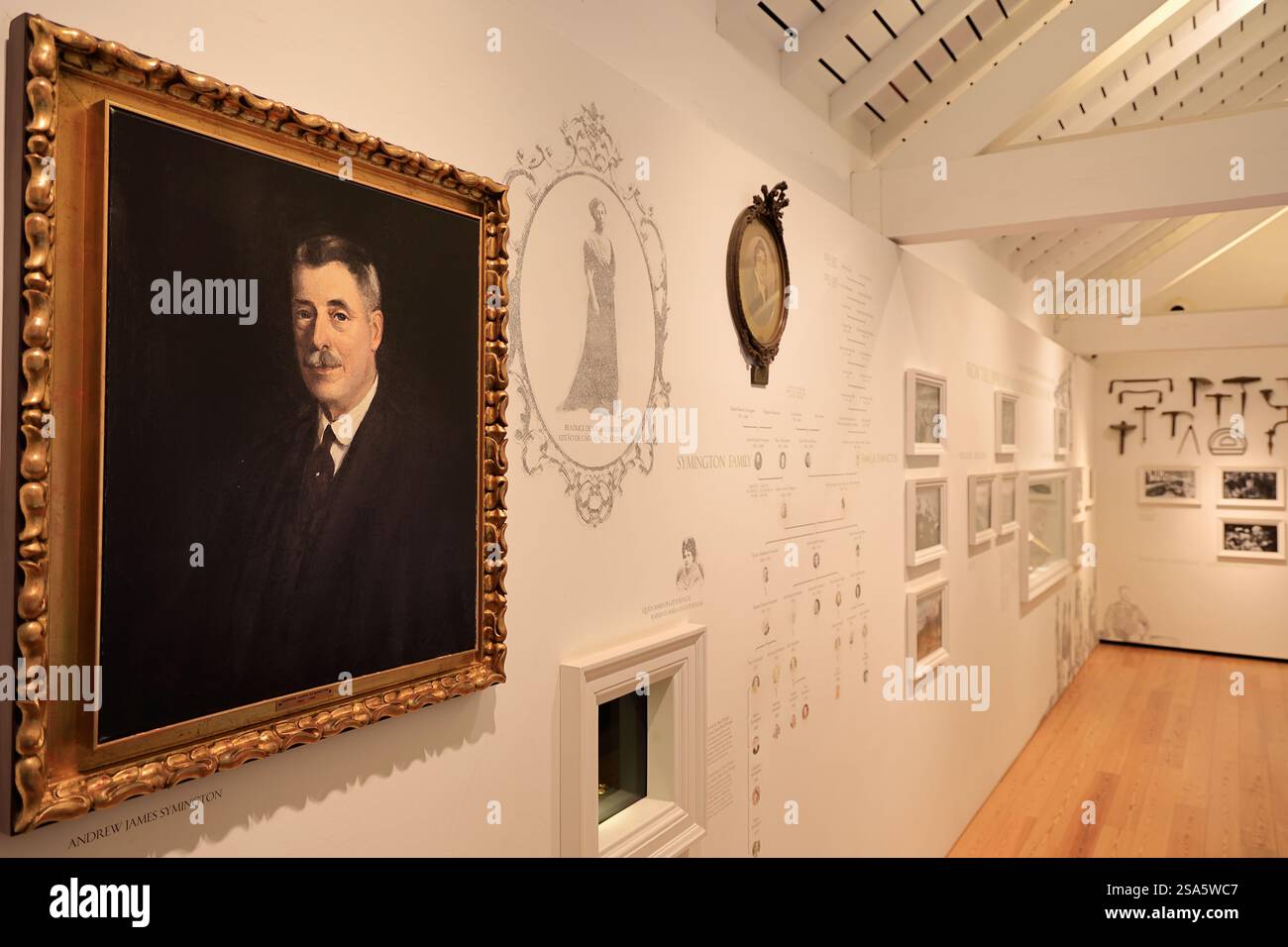 The portrait of founder of Graham's port wine Andrew James Symington ...