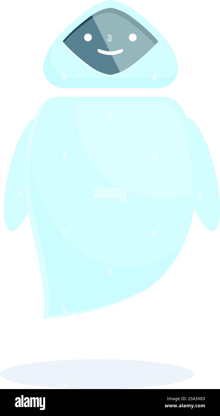 Cartoon ai robot chatbot is floating and smiling. Cute ai robot chatbot ...