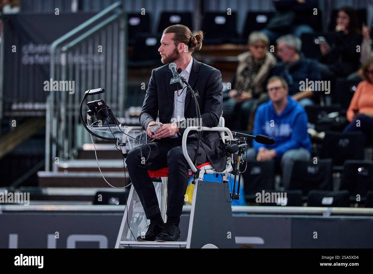 Linz, Upper Austria, Austria. 28th Jan, 2025. Manuel Weiss (AUT) - Chair Umpire during the Upper ...