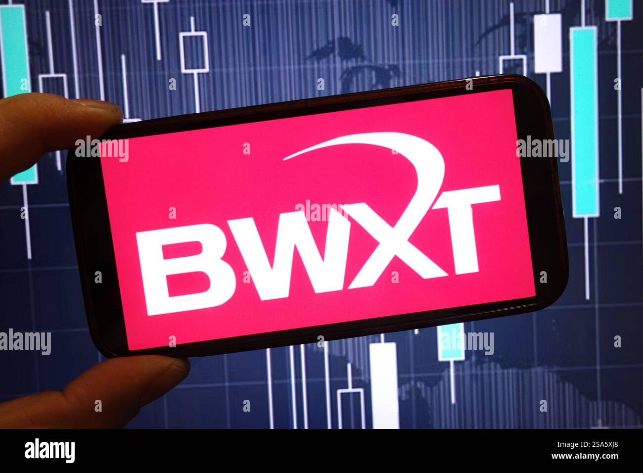 Poland. 25th Jan, 2025. In this photo illustration, the BWX ...