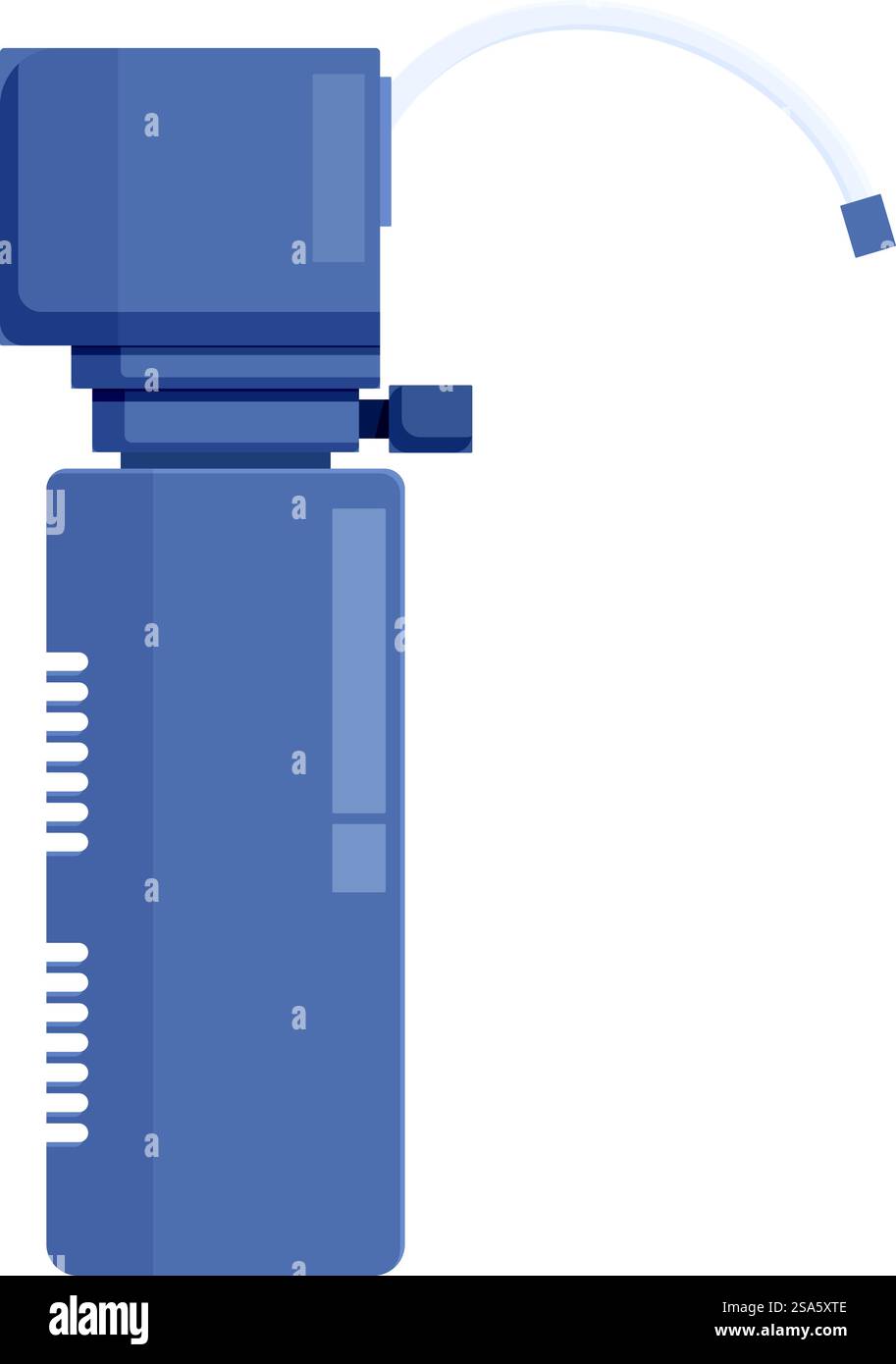 Aquarium filter pump increasing oxygen for fish in a home aquarium ...